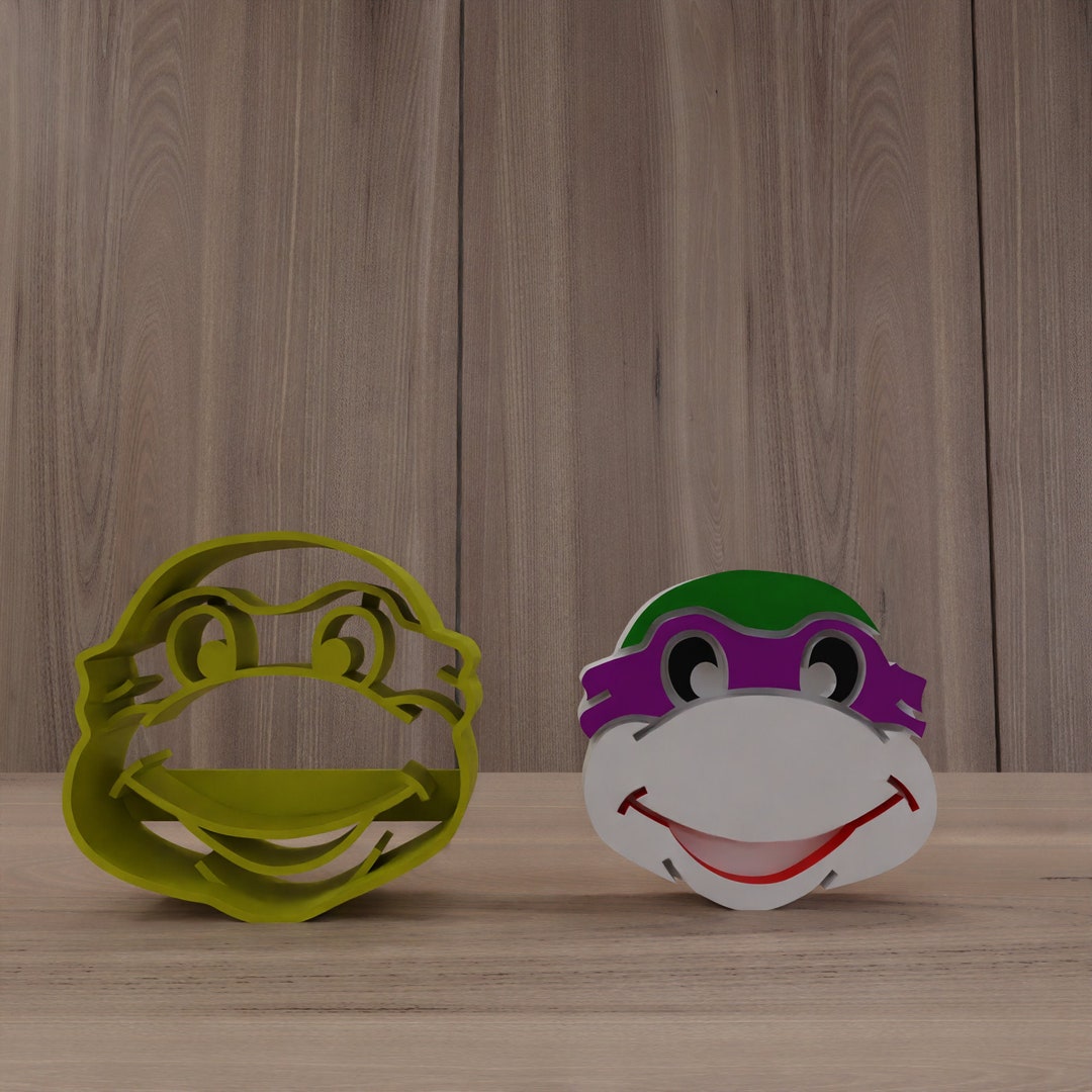 Ninja Turtles Cookie Cutter With 3D Stl Files, 3D Printing File ...
