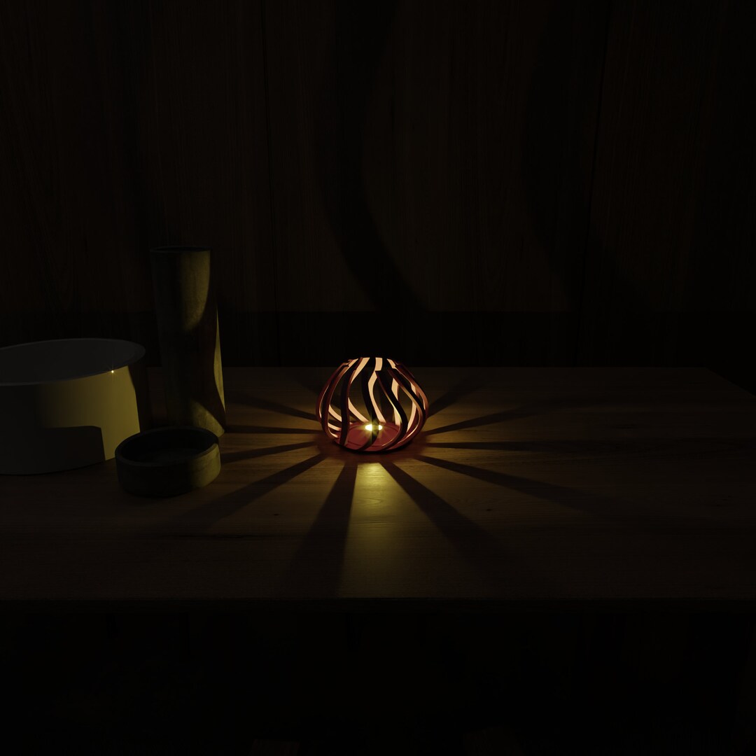 Candle Holder With 3D Stl Files, 3D Print Model , Digital Download, 3D ...