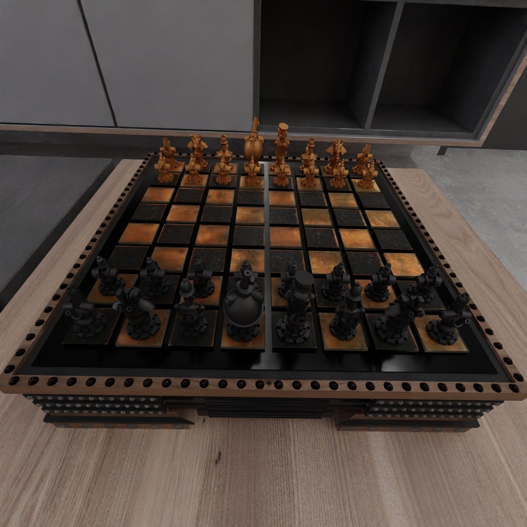 Chess Pieces, 3D STL File for Chess Pieces, Chess Model, Digital ...