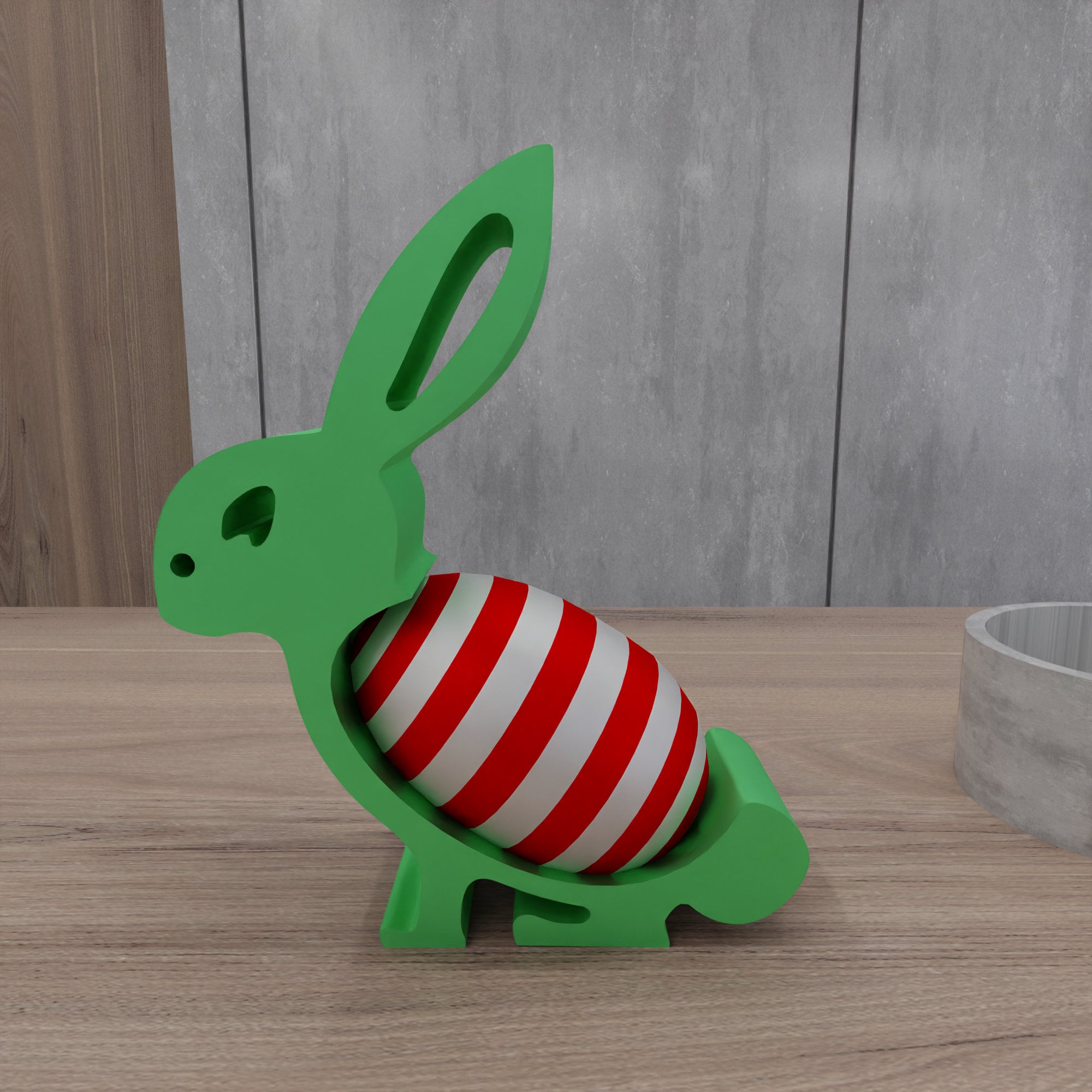 3D Bunny Decor With 3D Stl Files, 3D Home Decor, 3D Print, Easter Decor ...