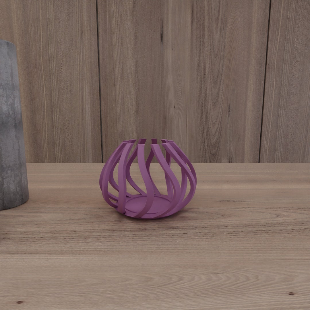 Candle Holder With 3D Stl Files, 3D Print Model , Digital Download, 3D ...