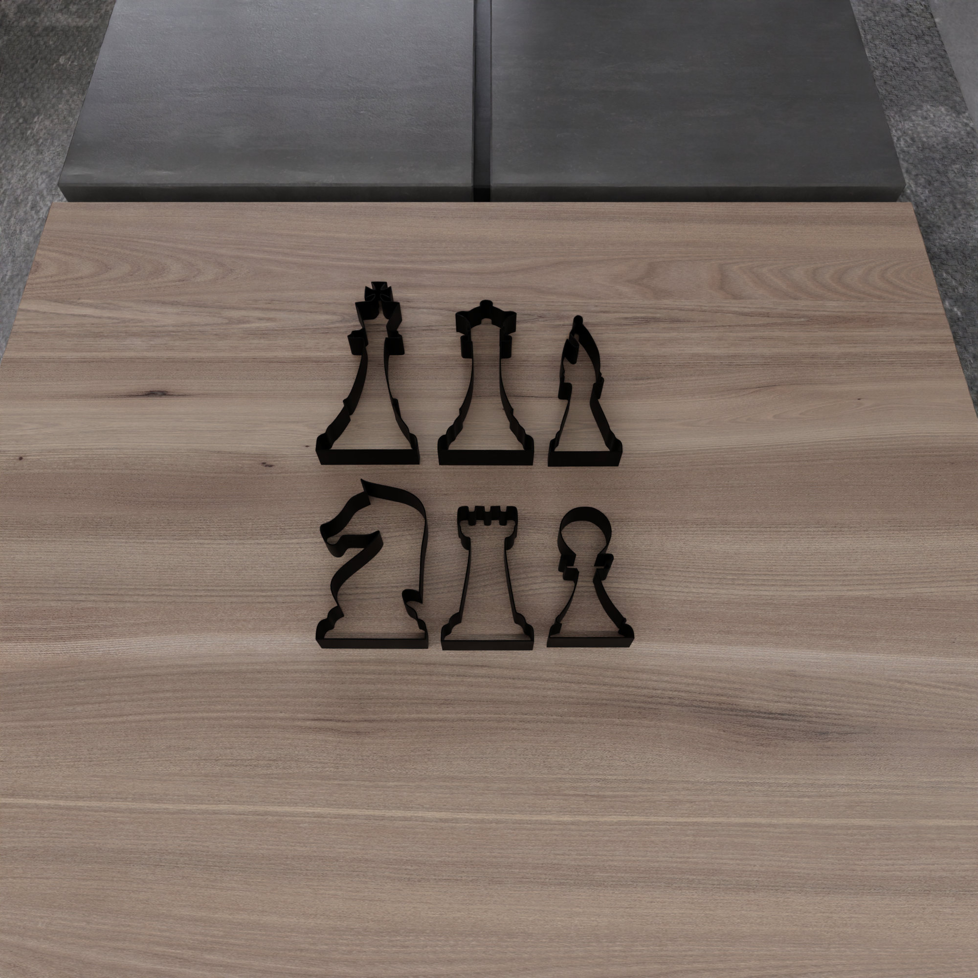 Chess Pieces Set Cookies Cutter Set With 3D Stl Files, 3D Printing File ...