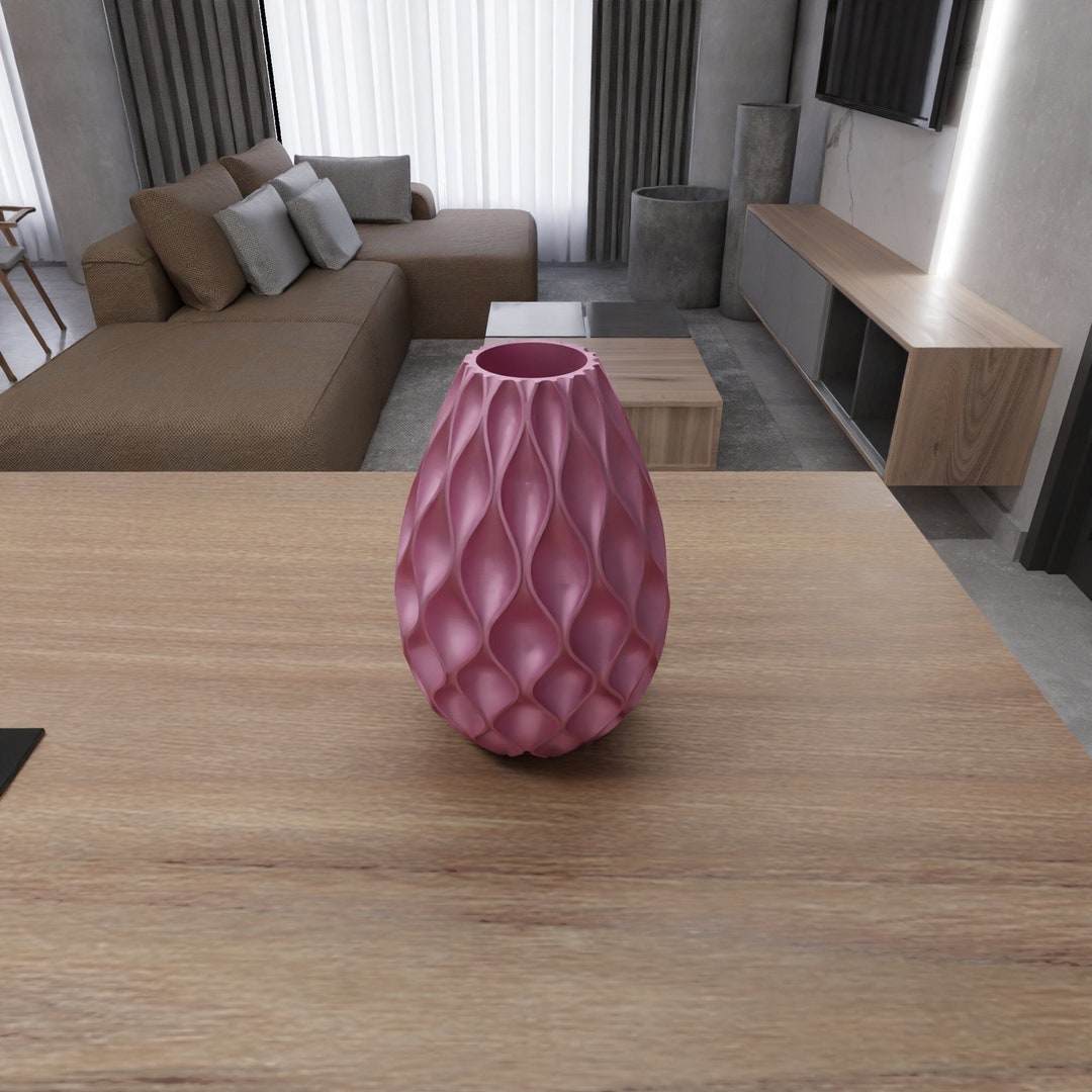Modern Vase With 3D Stl File, Plant Pot, Decorative Vase, Indoor Vase ...