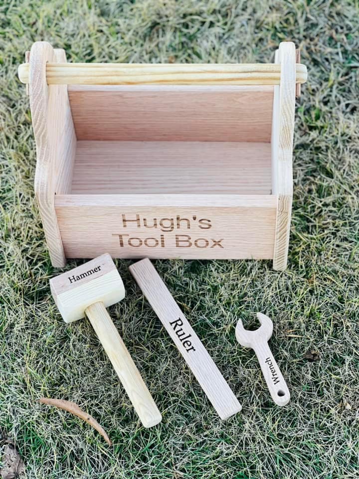 Handmade Wooden Toy Box With Tools Family Heirloom - Etsy