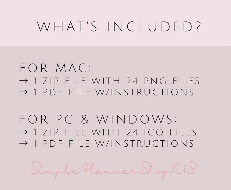 24 Desktop Folder Icons Pink Nude Gray Mac & Windows PC - Etsy