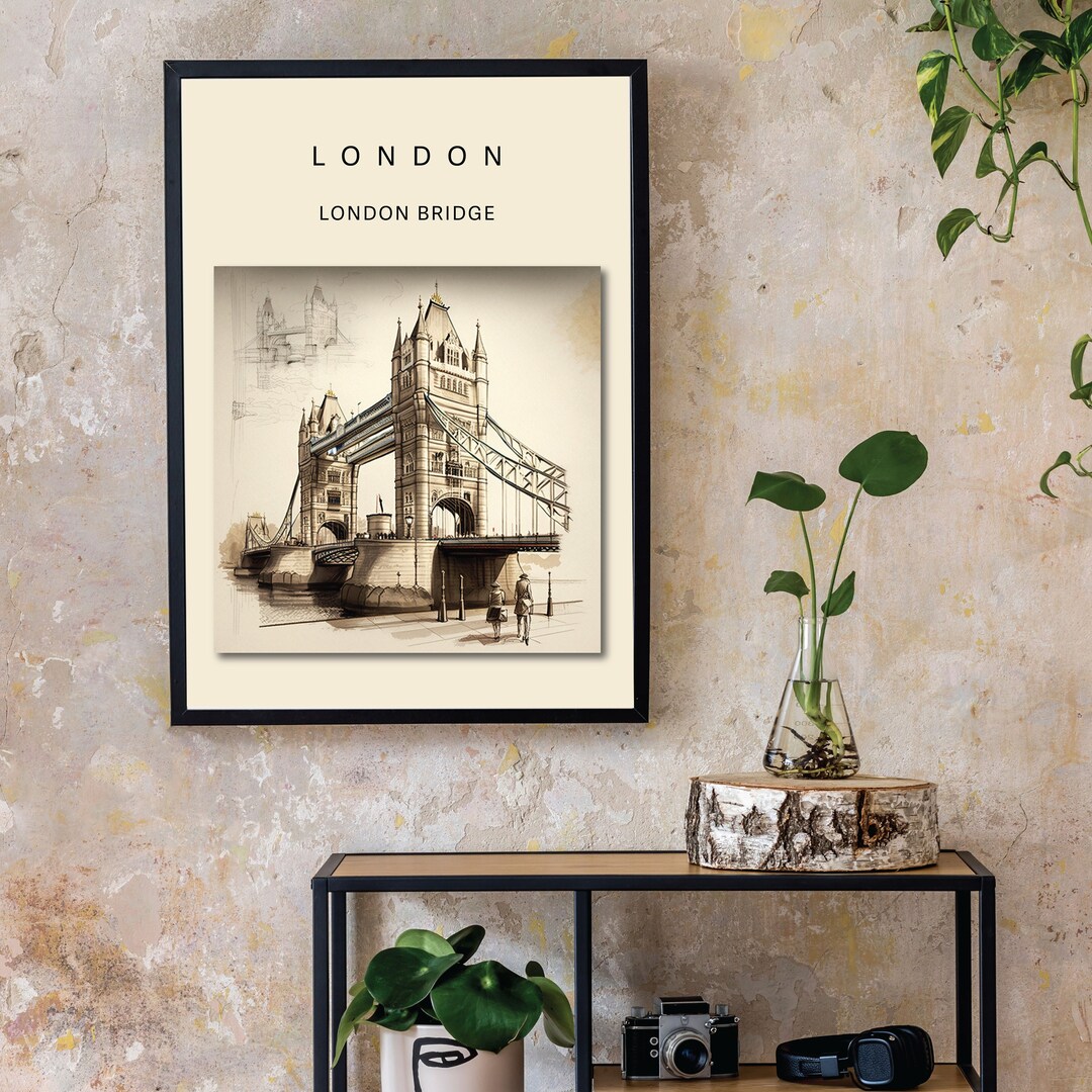 London Bridge Print | Printable Wall Art | England Prints | United ...