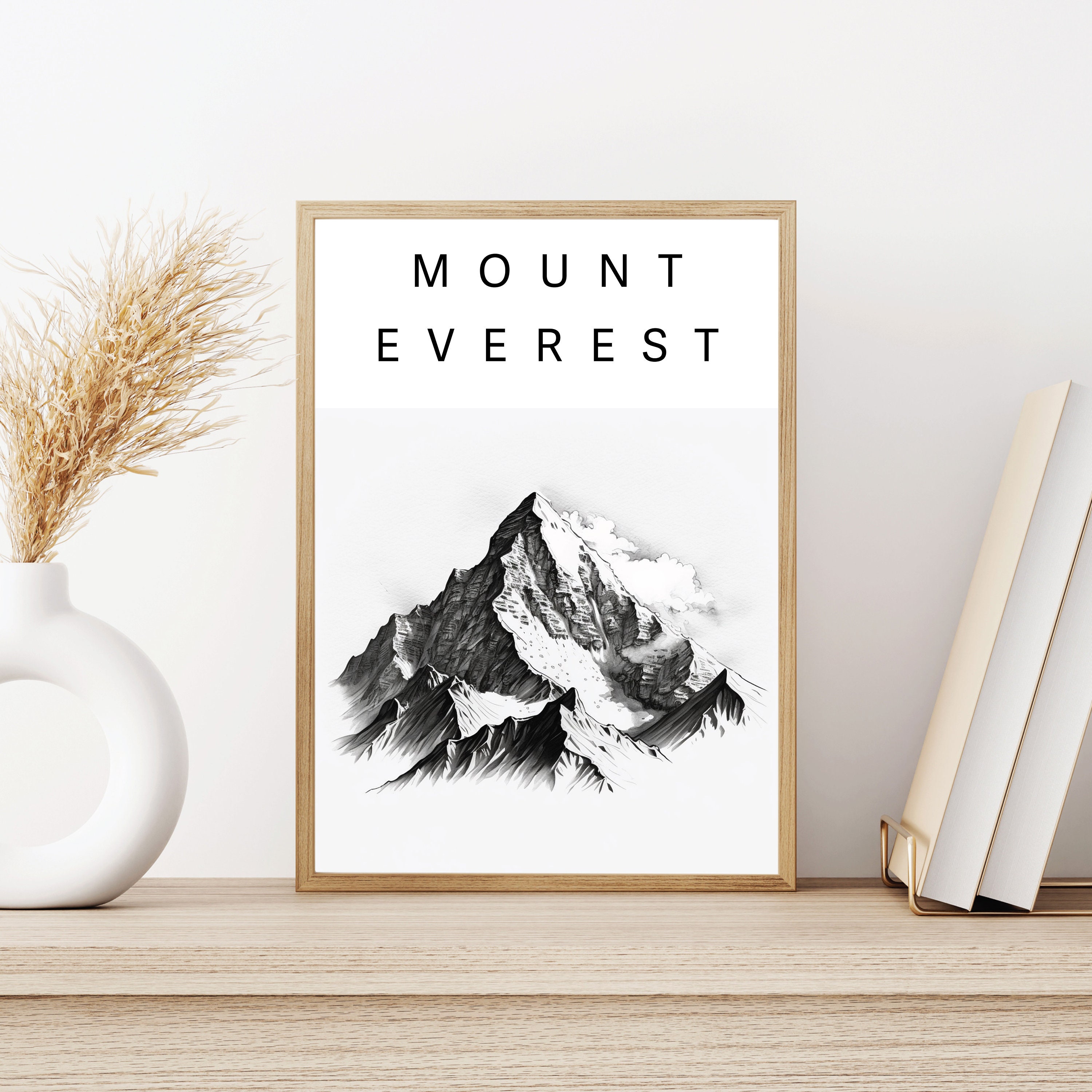 Mount Everest Mt Everest Himalaya Wall Decor Mount Everest Print ...