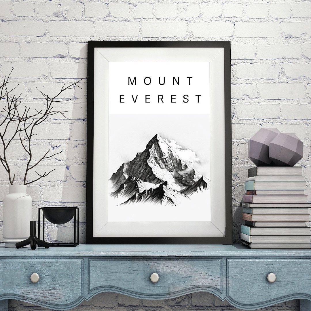 Mount Everest | Mt Everest | Himalaya Wall Decor | Mount Everest Print ...
