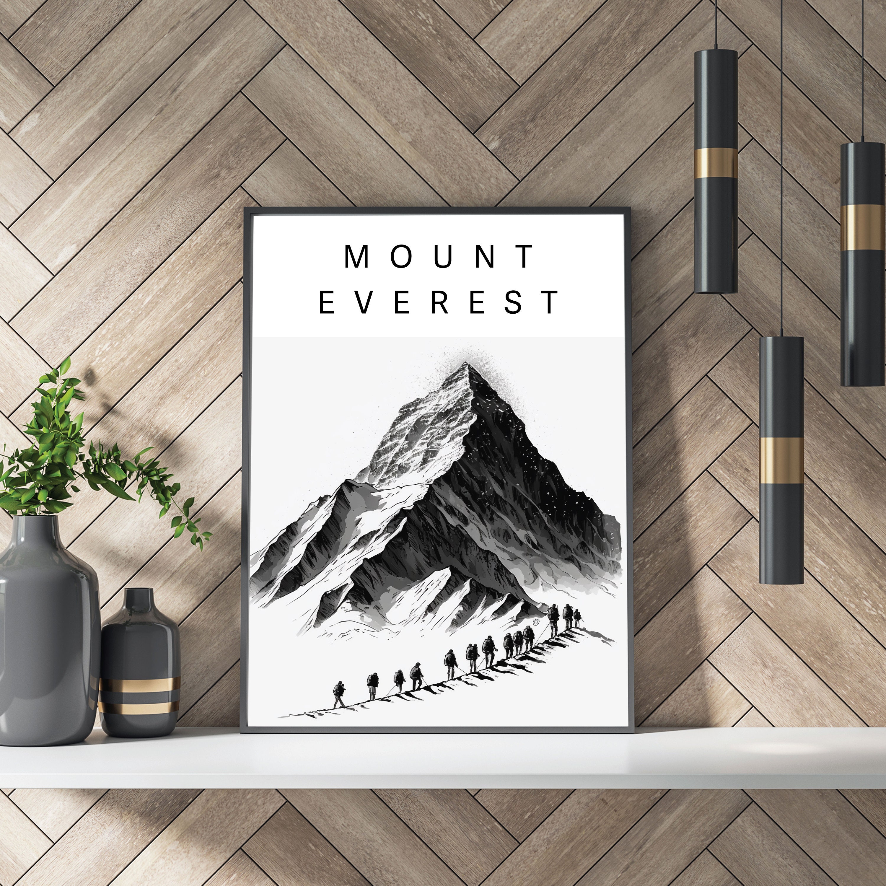 Mount Everest Mt Everest Himalaya Wall Decor Mount Everest Print ...