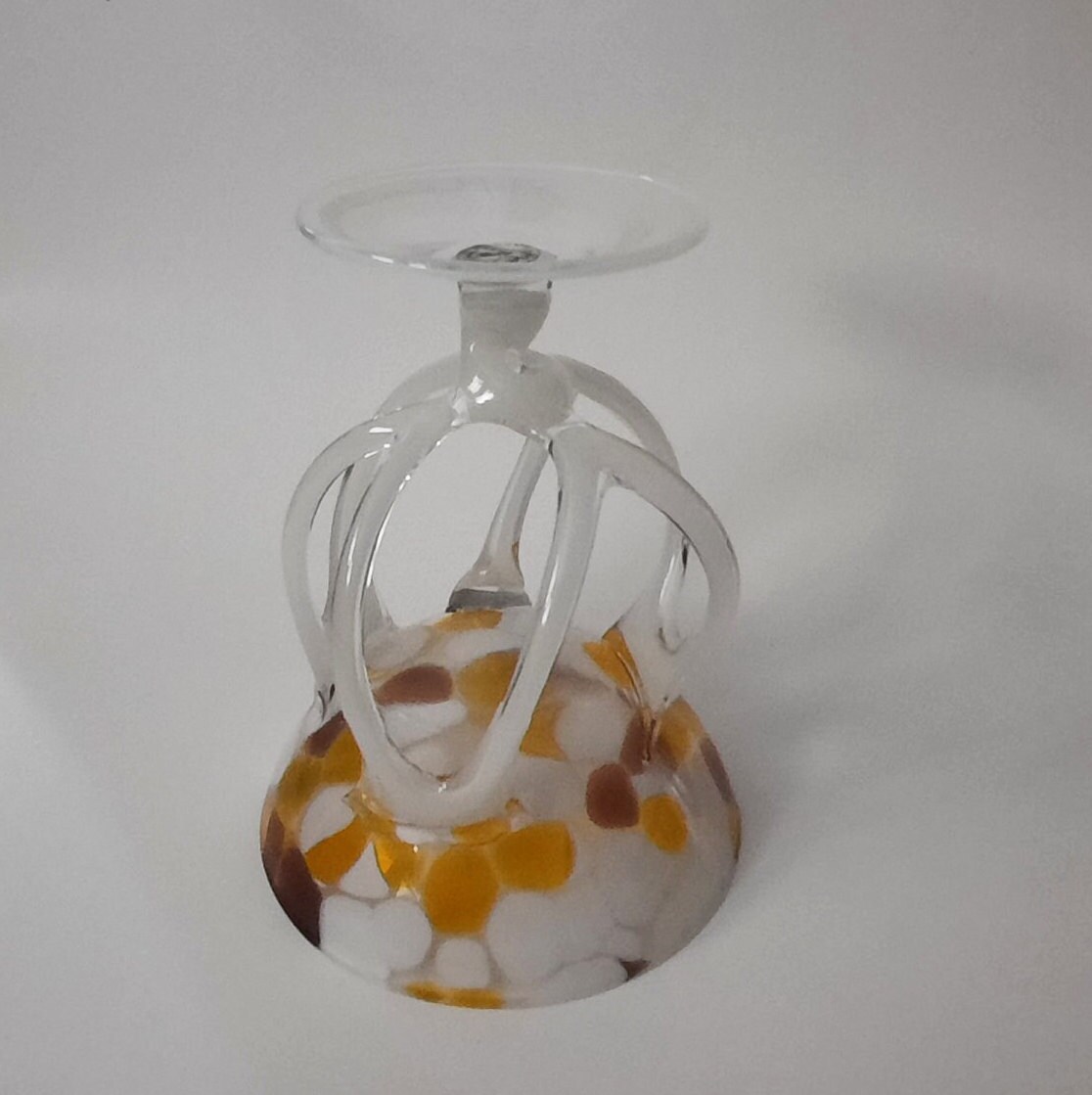 Zorza Hand Made Accent Vase Made in Poland Gold and Purple Glass - Etsy