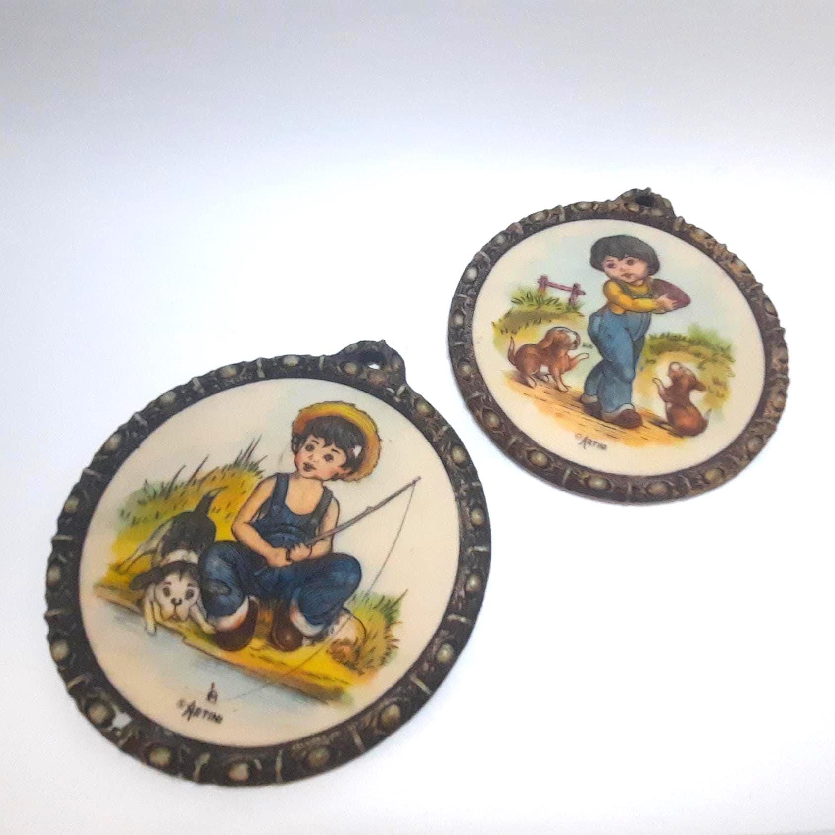 Vintage Artini Plaques Wall Art - Etsy