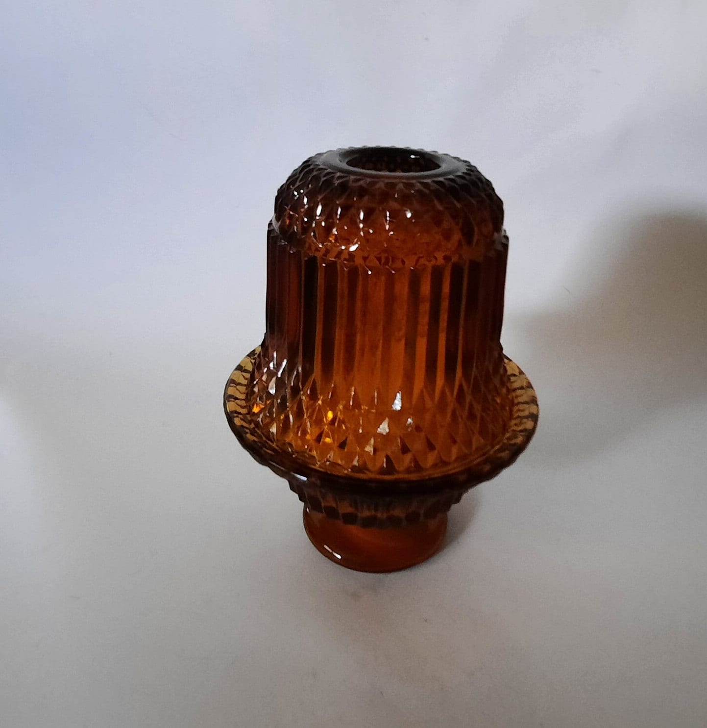 Vintage Amber Glass Ferry Lamp - Etsy