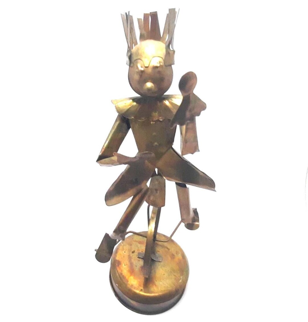 Sankyo Metal Brass Color Musical Clown on A Unicycle - Etsy