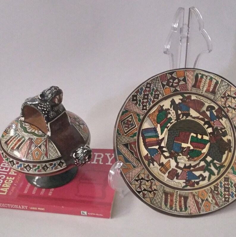 Peruvian Cusco Folk Art Red Clay Pottery Pitcher Jug Jaguar Panther - Etsy