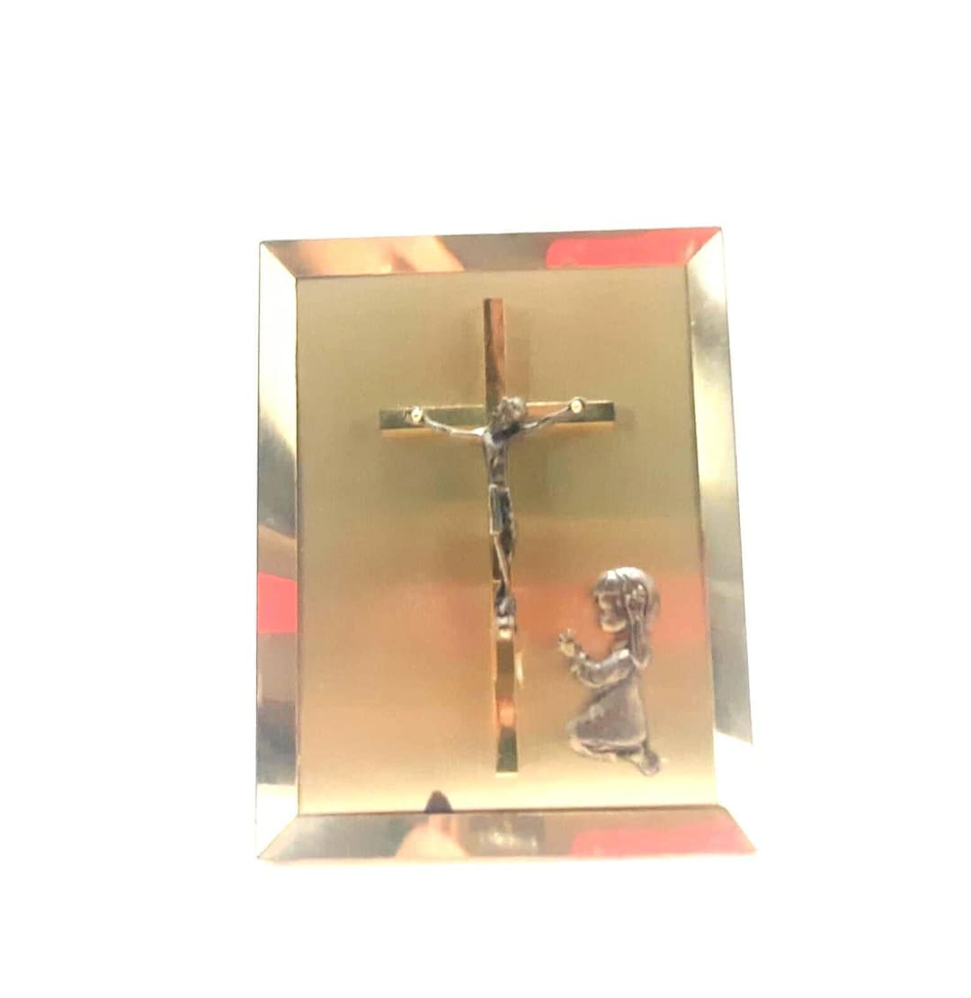 Religious Child Praying on Jesus Cross - Etsy