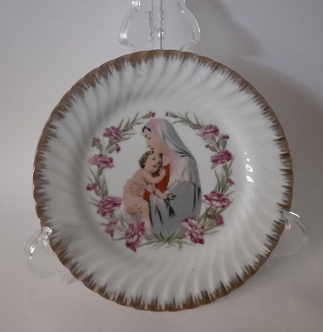 Mary and Baby Jesus Plate - Etsy