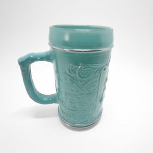 Vintage Blue Teal German Beer Stein Mug - Etsy