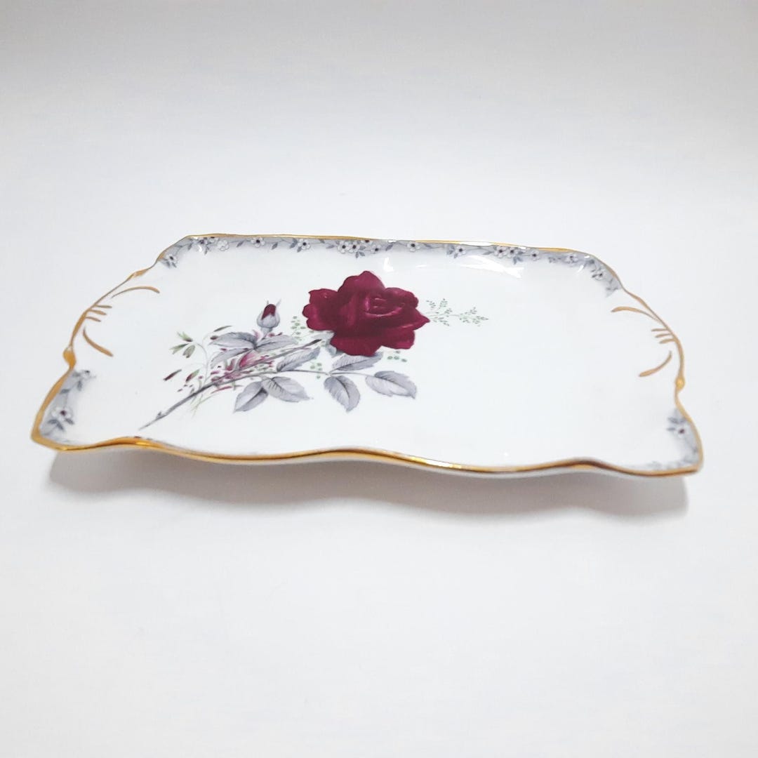 ROYAL STAFFORD Bone China Tray Roses to Remember Made in England - Etsy