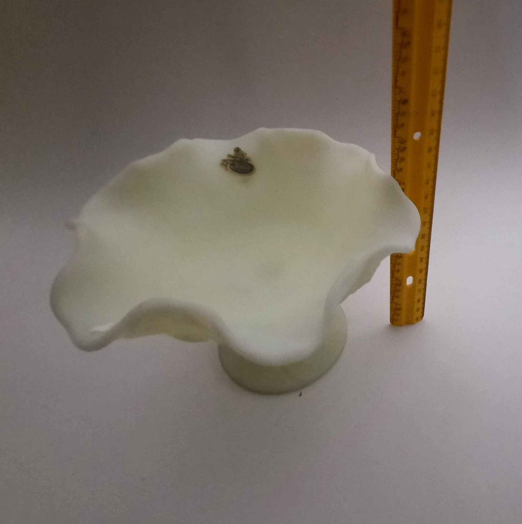 Authentic Fenton Handmade Uranium Glass Ruffled Custard Compote - Etsy