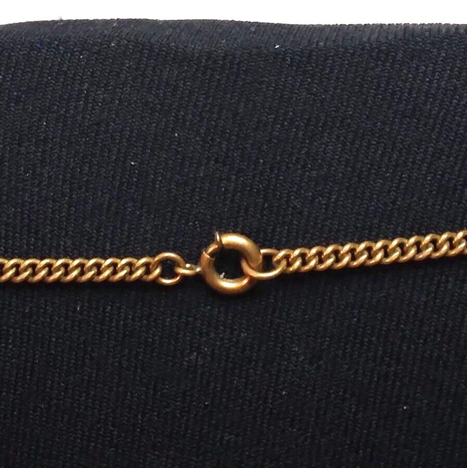 Vintage Gold Tone Necklace Chain With Faux Pearl - Etsy