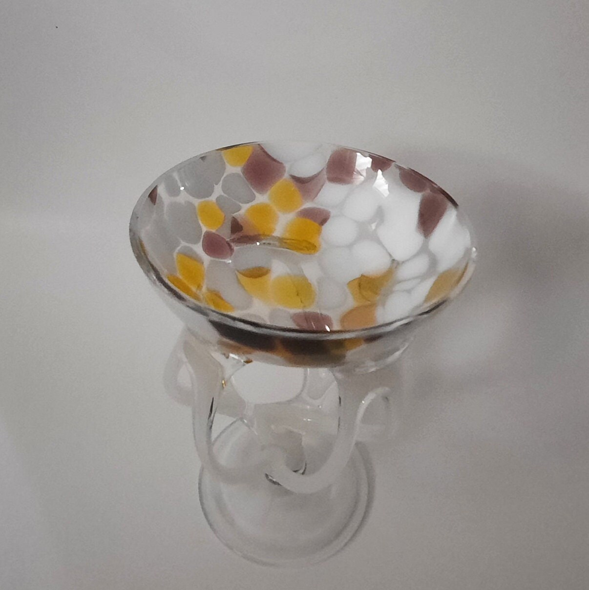 Zorza Hand Made Accent Vase Made in Poland Gold and Purple Glass - Etsy