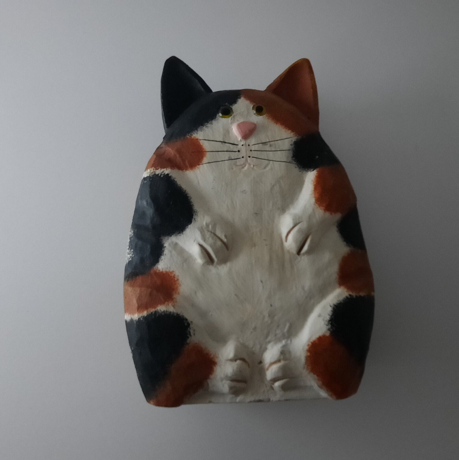 James Haddon Wooden Whimsical Black and Brown Cat Handcrafted - Etsy