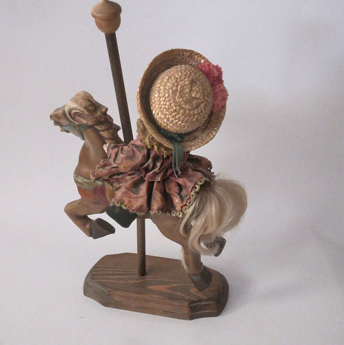 An Original of Sunny Smith Horse Figure With Girl Riding and Holding a ...