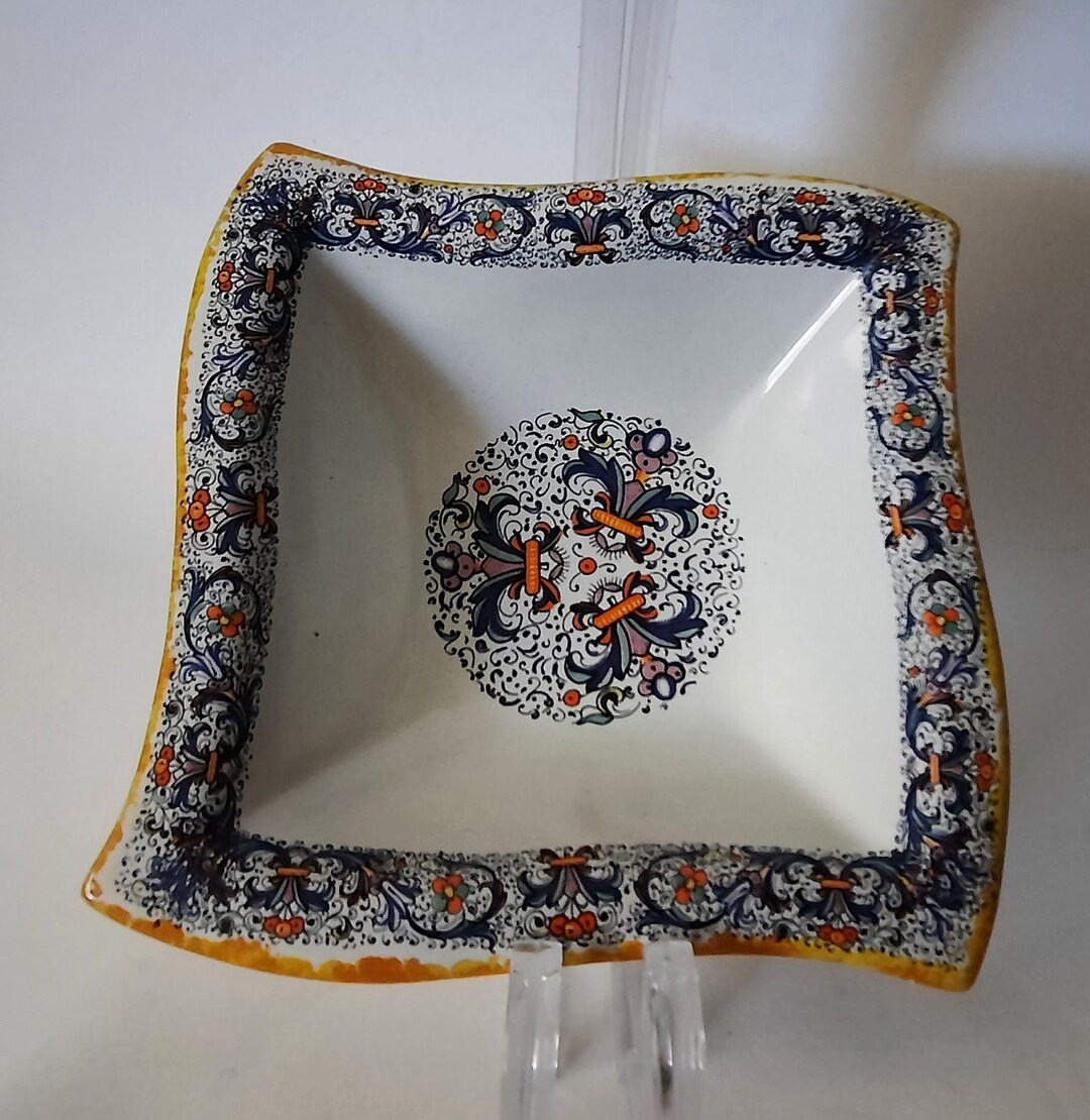 Vintage MOMA Ceramic Square Bowl Made in Italy - Etsy