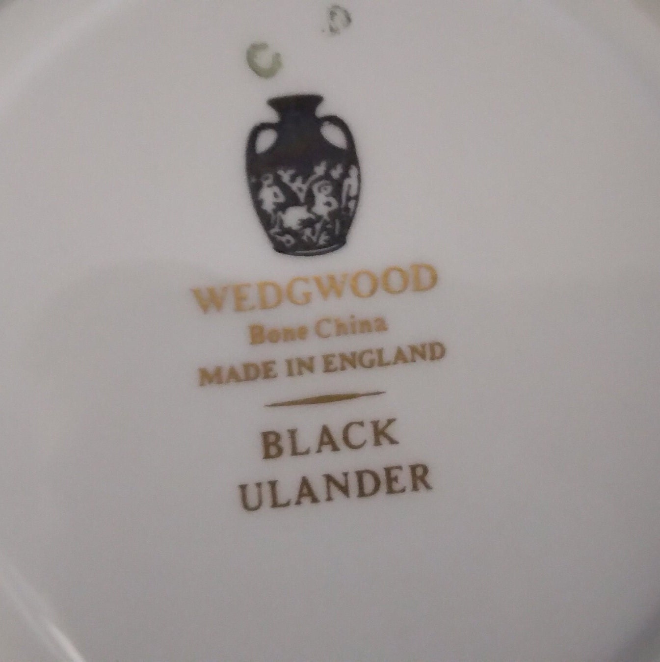 Vintage Wedgwood Black Ulander Bone China Cup and Saucer Made in ...