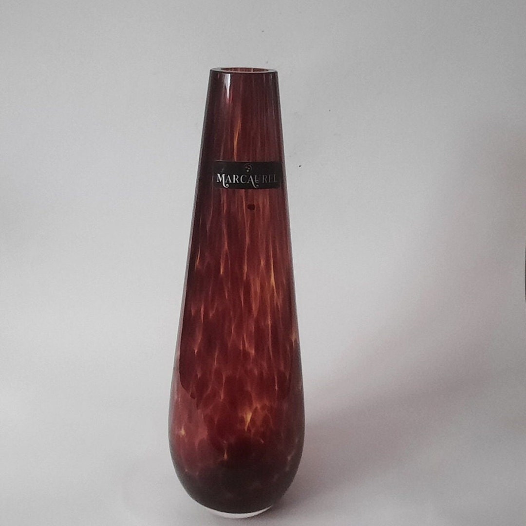 Marc Aurel Amethyst Glass Vase - Etsy