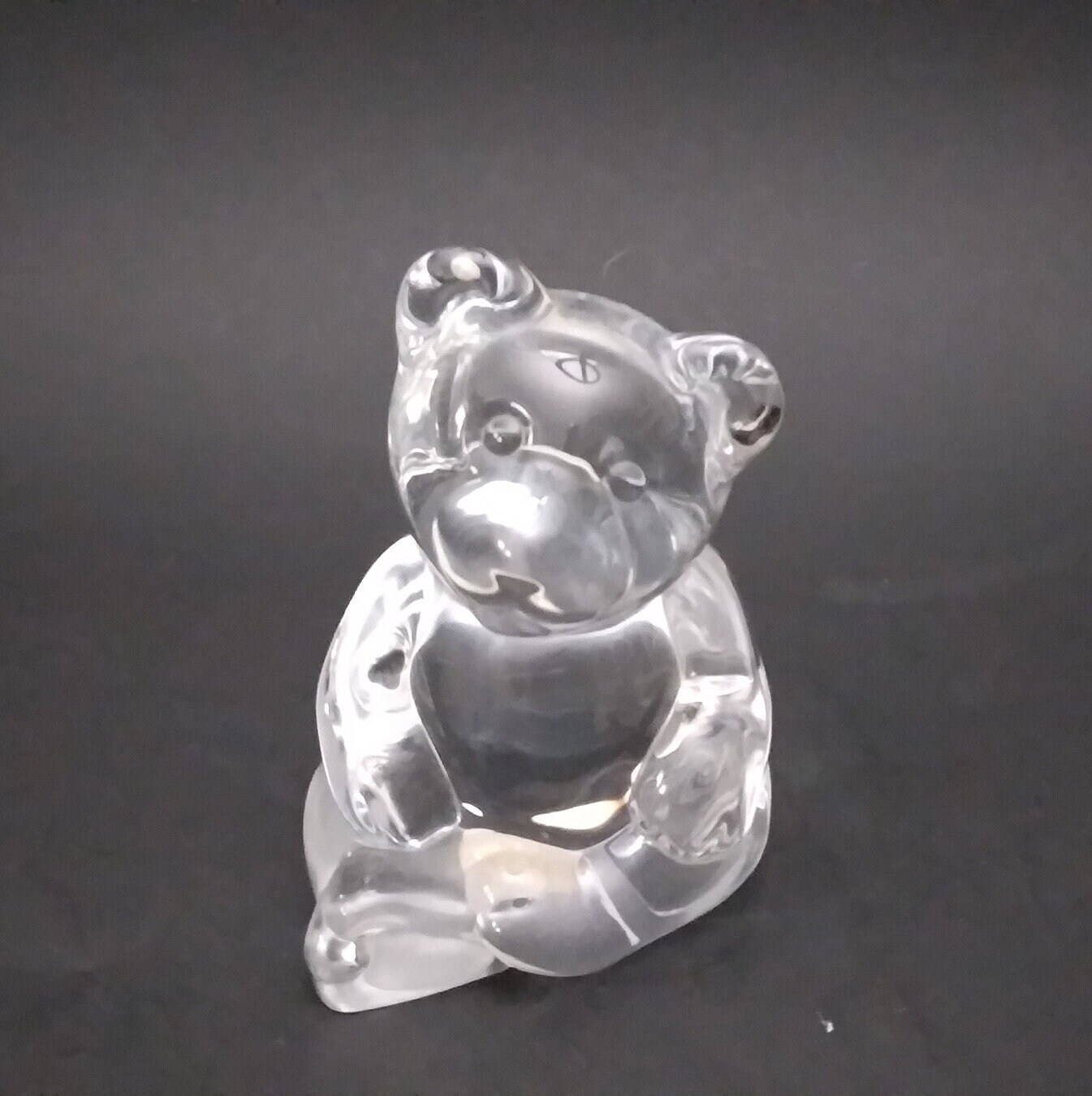 Lead Crystal Paperweight Teddy Bear - Etsy