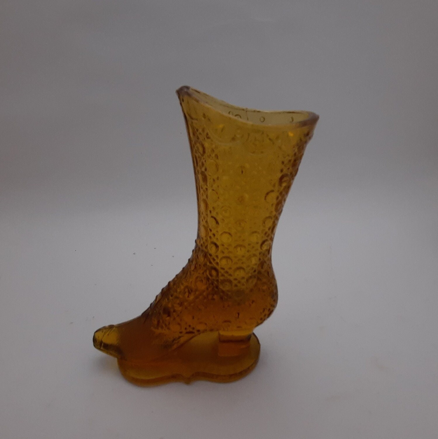 Antique Amber Color Boot Bouquet Holder 1886 - Etsy
