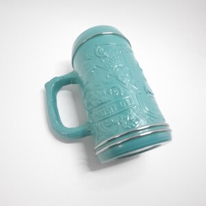 Vintage Blue Teal German Beer Stein Mug - Etsy