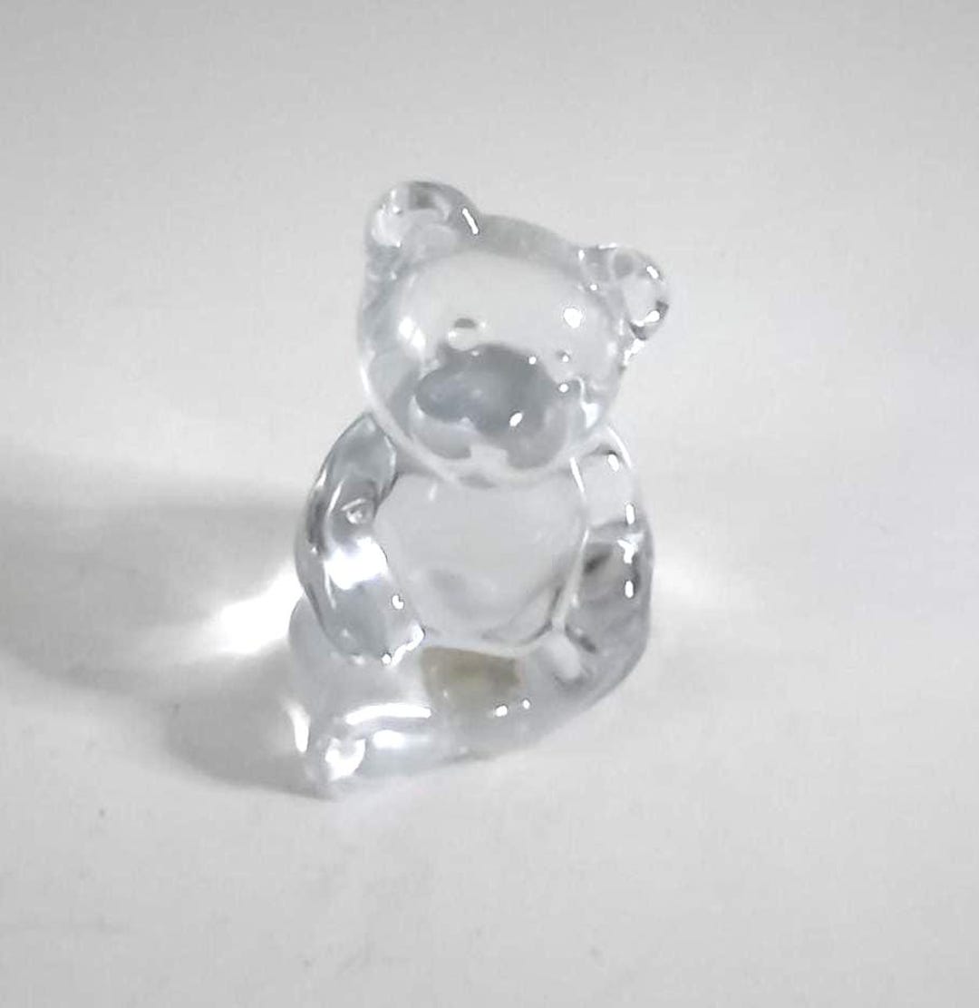 Lead Crystal Paperweight Teddy Bear - Etsy