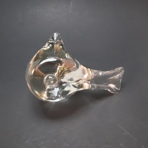 Vintage Glass Paperweight Bird - Etsy
