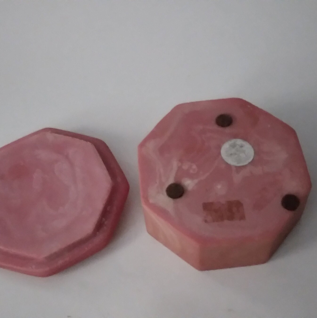 Incolay Pink Stone Raised White Rose Trinket Jewlery Box - Etsy