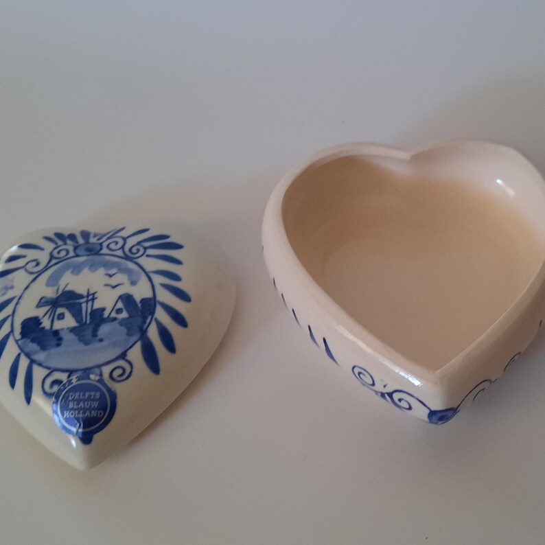 Vintage Delfts Blauw Holland Ceramic Heart Shaped - Etsy