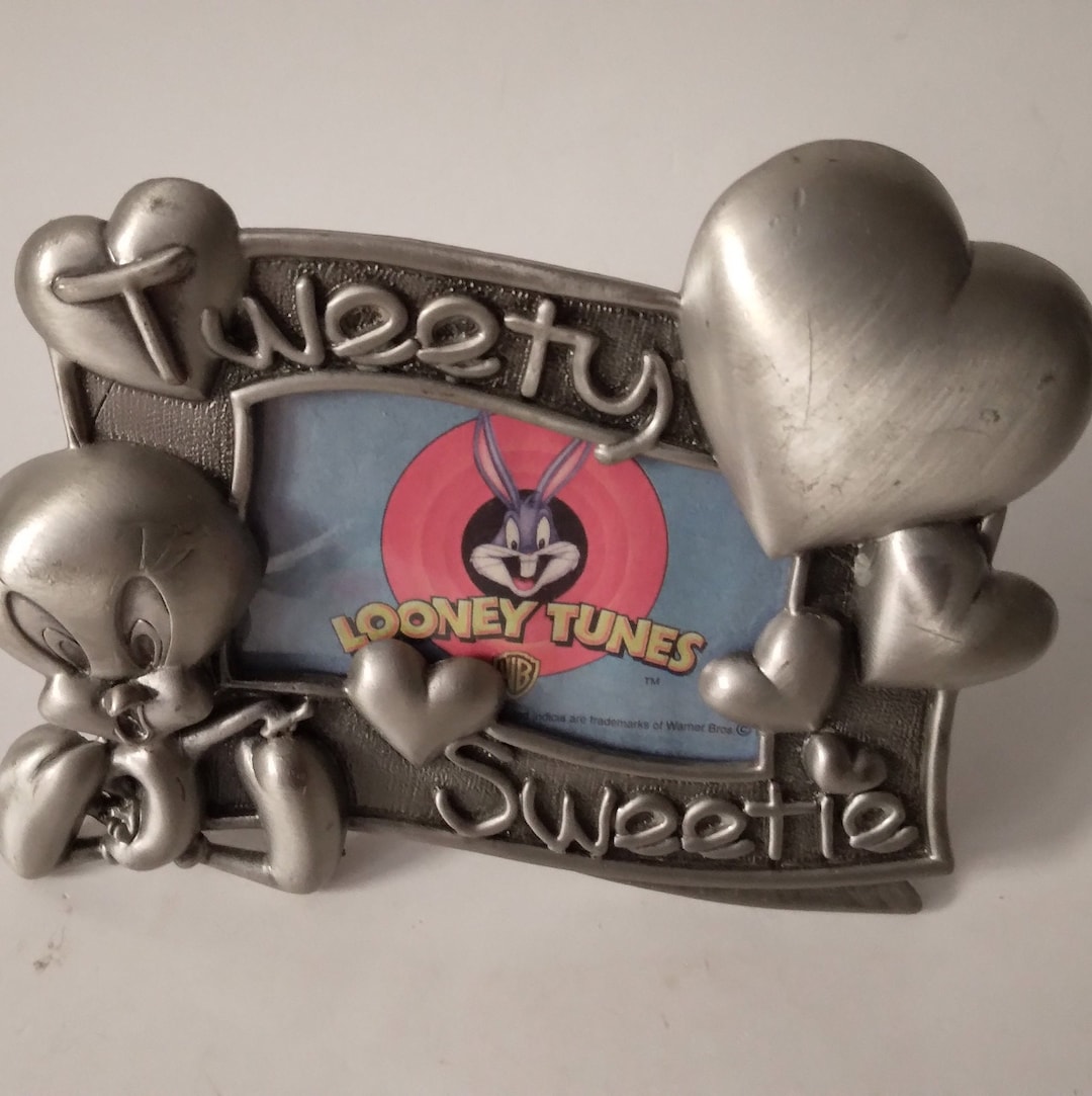 Tweety Sweetie Looney Tunes Pewter Photo Frame - Etsy