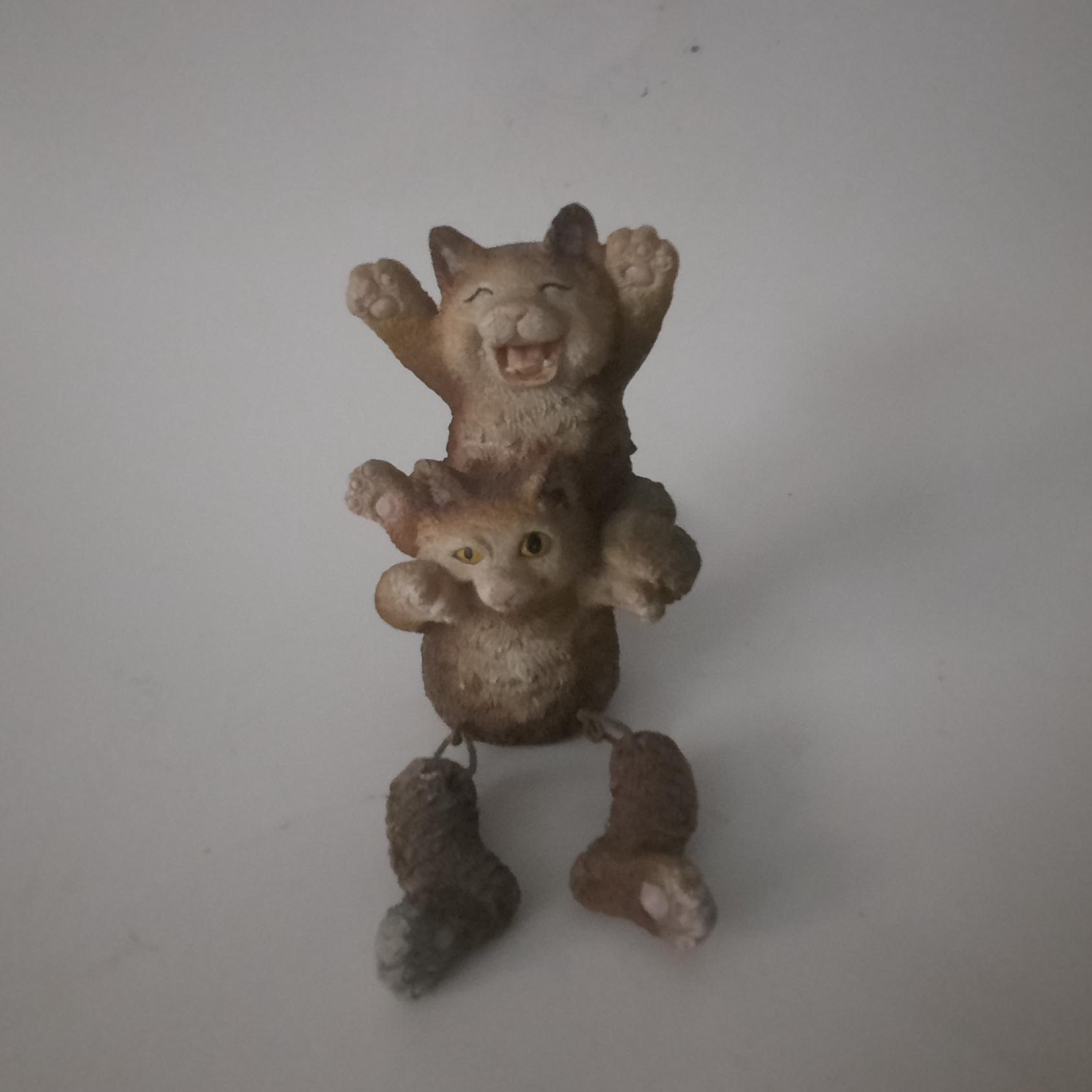 Figurine Cat Shelf Sitter With Moving Legs and Tail - Etsy