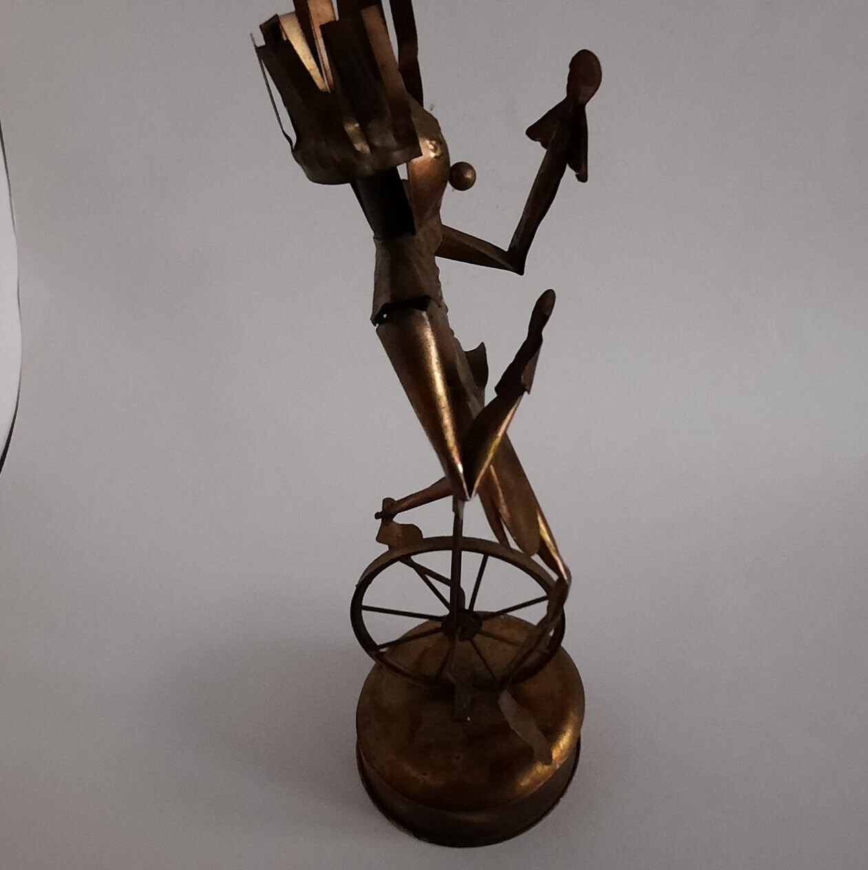 Sankyo Metal Brass Color Musical Clown on A Unicycle - Etsy