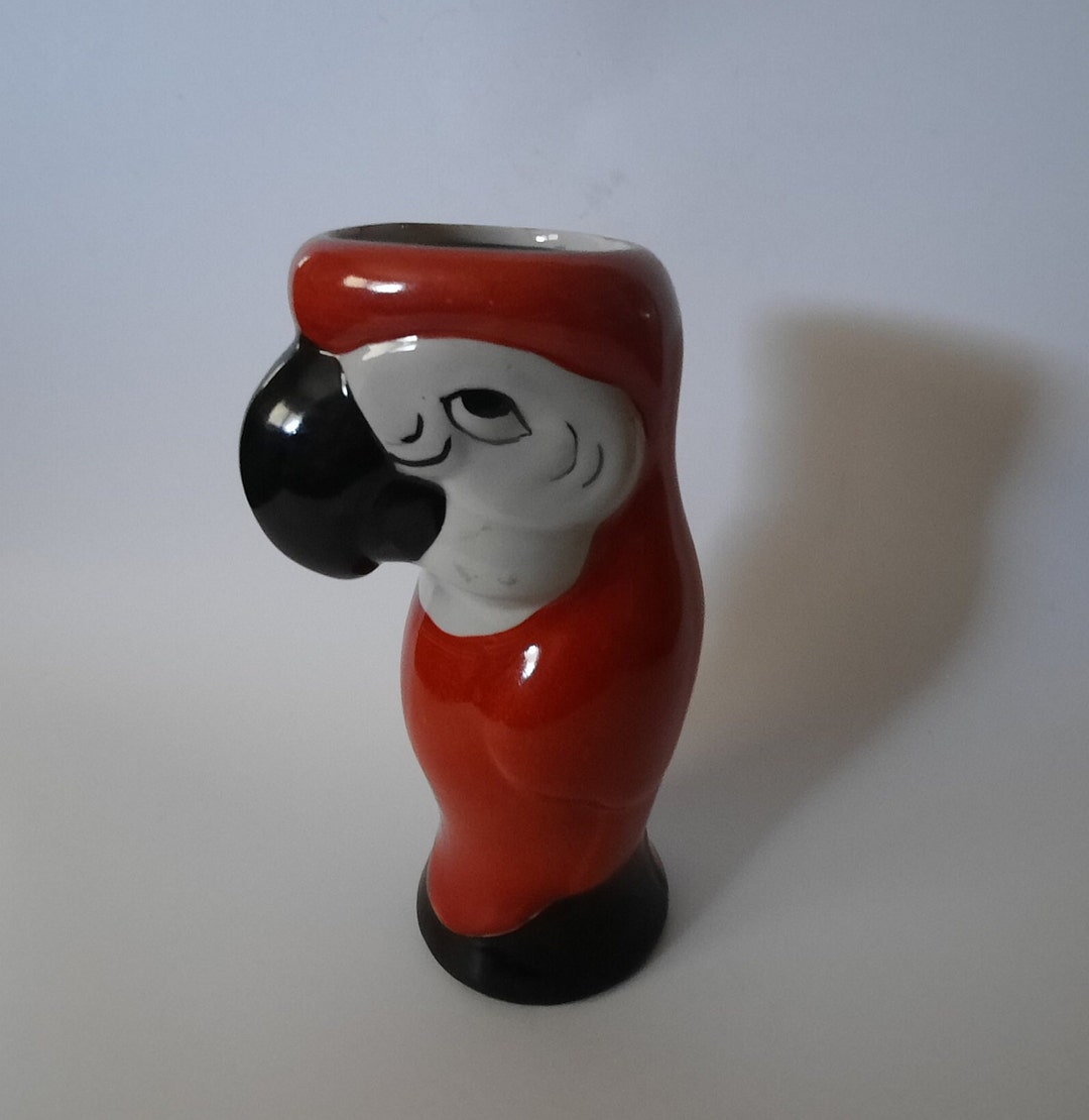 Vintage Ceramic Parrot Vase Bird Planter - Etsy