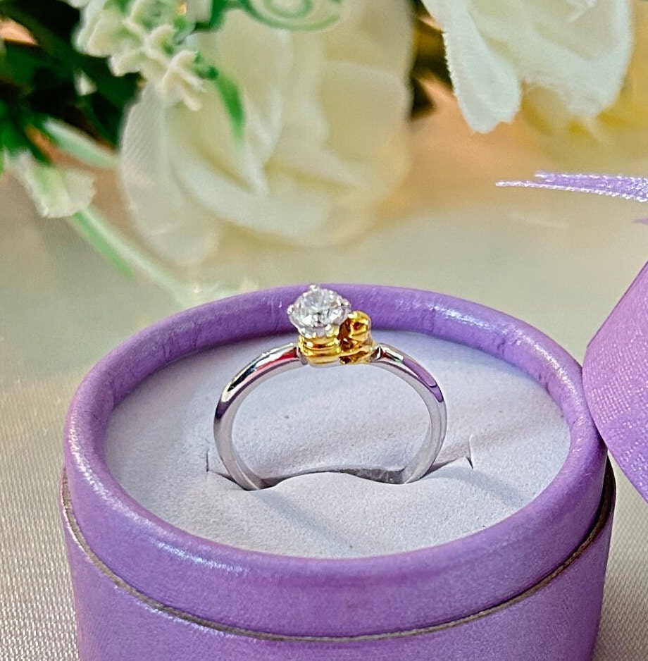 Winnie the Pooh Ring Disneys Wedding Ring 925 Sterling Silver - Etsy