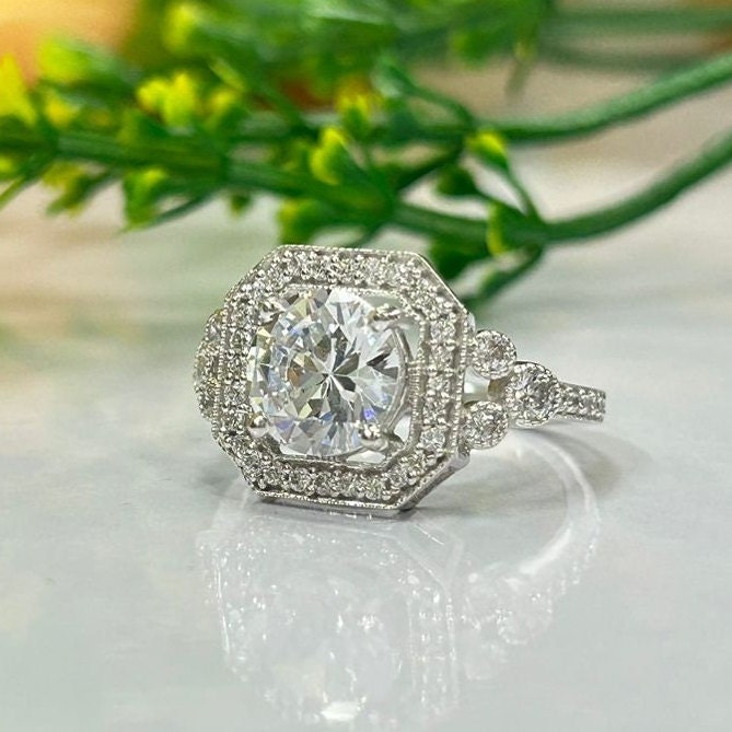 Disneys Mickey Mouse Ring Halo Diamond Ring Engagement Ring - Etsy