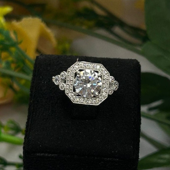 Disneys Mickey Mouse Ring Halo Diamond Ring Engagement Ring - Etsy