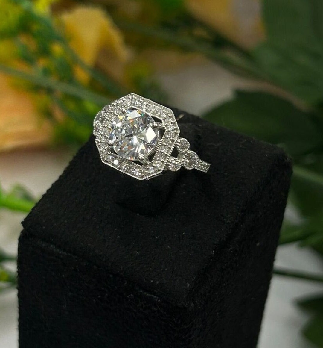 Disneys Mickey Mouse Ring Halo Diamond Ring Engagement Ring - Etsy