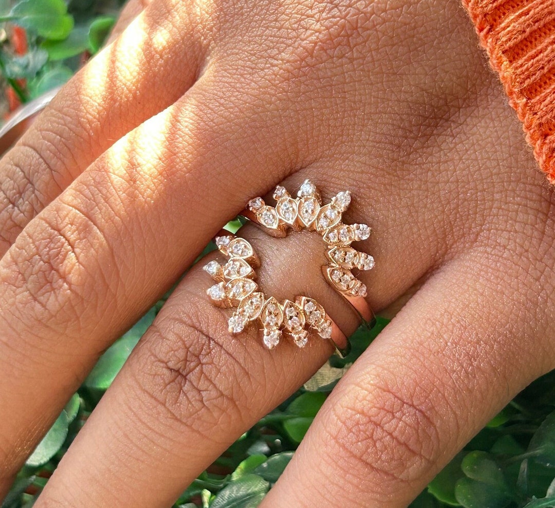 Vintage Diamond Ring Enhancer Engagement Ring Guard Enhancer - Etsy