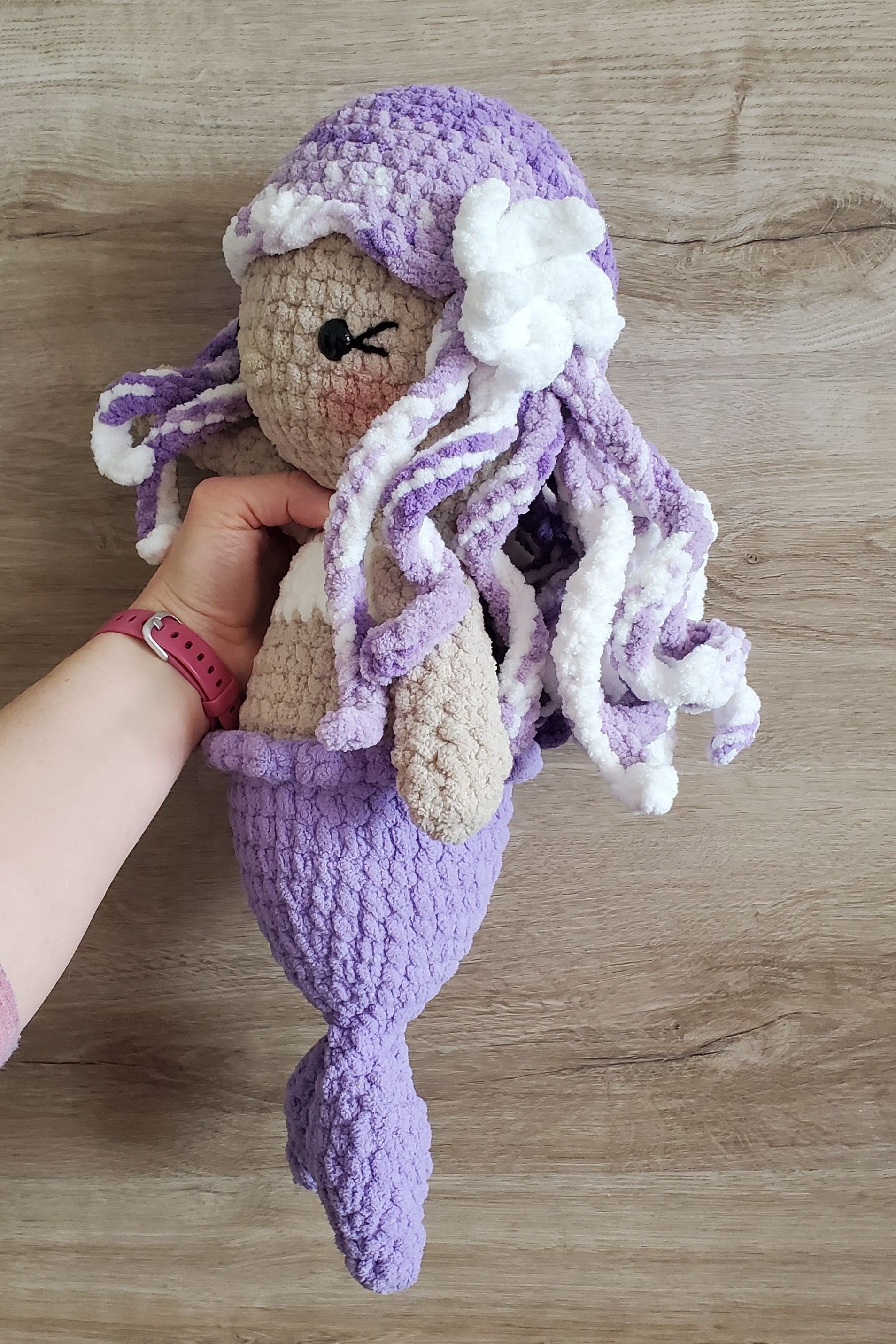 Crochet Mermaid Plushie Stuffed Mermaid Doll Mermaid Toy - Etsy