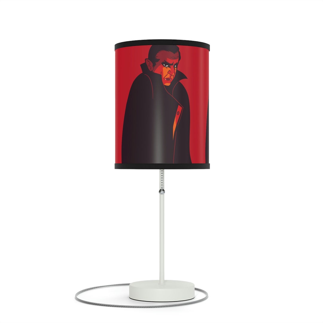 Lamp Vampire in Black and Red Lamp on a Stand USCA Plug - Etsy