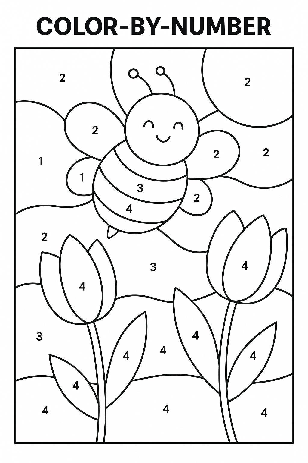 Adult Color by Number Pages | 10 Printable Designs (PDF) - Etsy
