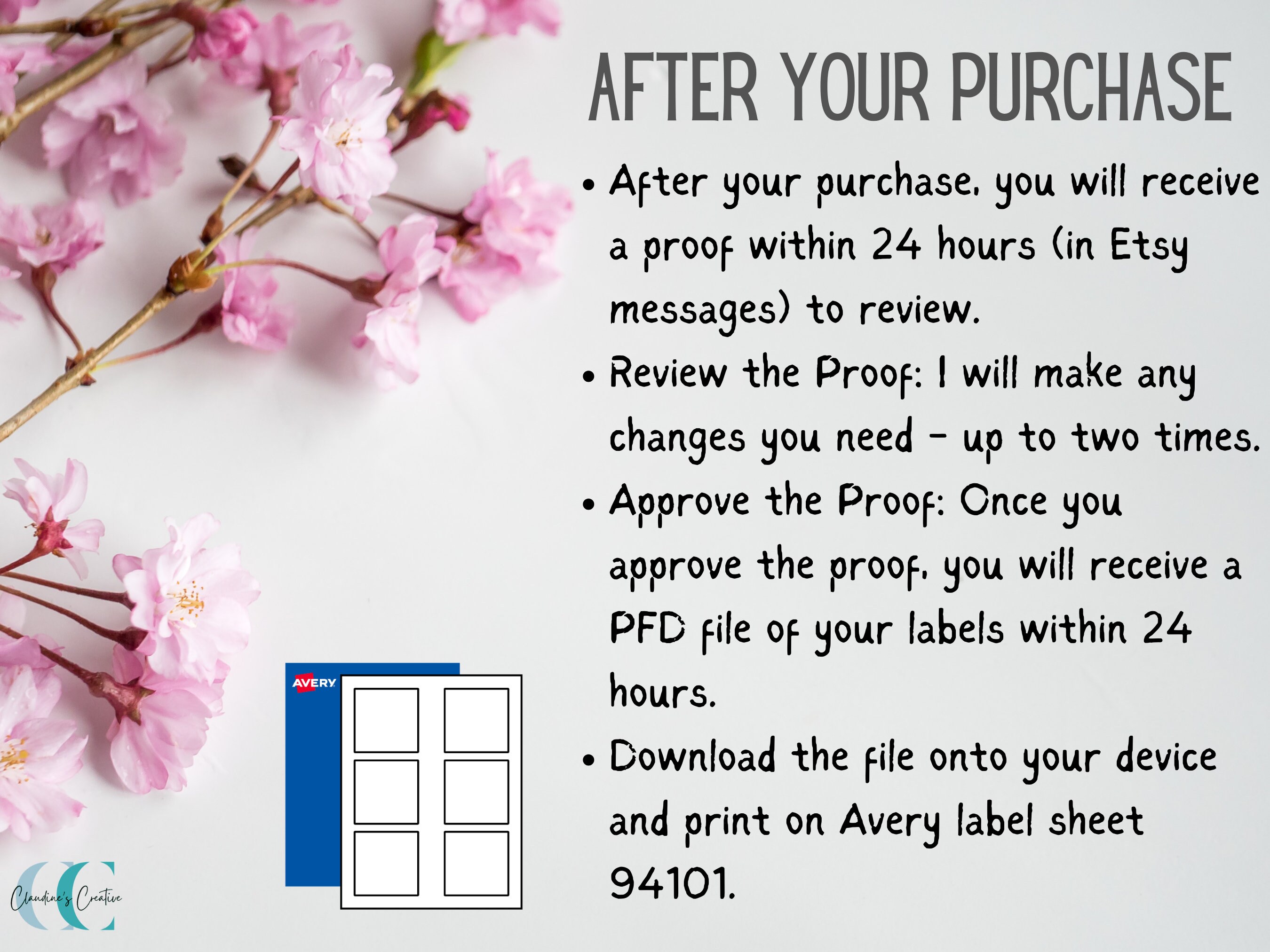 Printable Stickers/labels With Custom Fonts and Colors, Square Labels ...